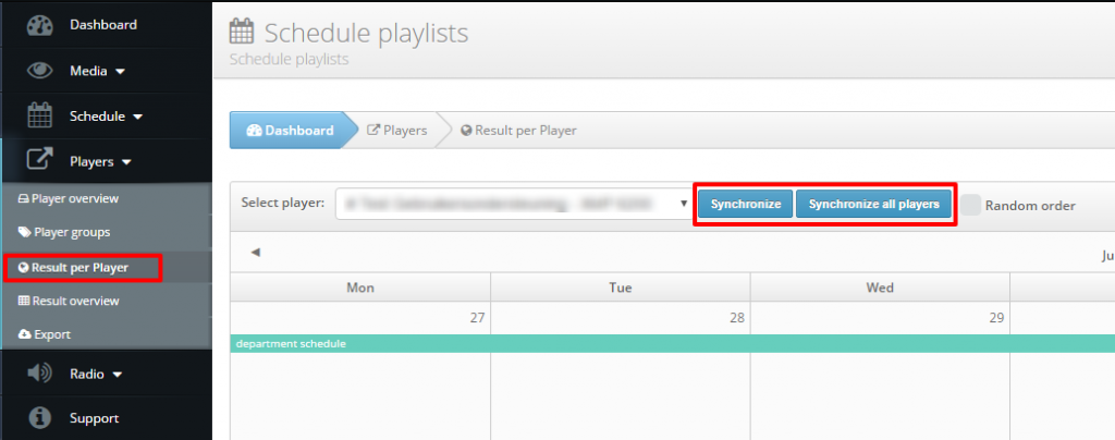 How do I synchronize my media player? – Self Support (EN)